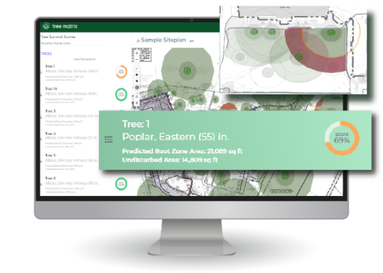 Certified Site Plan Review (5 Plan Pack). Tree Matrix